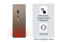 China Anti-Theft Commercial Safe Boxes Alarm System Biometric Fingerprint Lock 7 Open Ways for sale