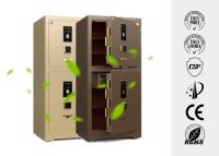 China Fingerprint Lock Commercial Safe Box 3D Stereo Soft-Roll Leather Adjustable Shelves for sale