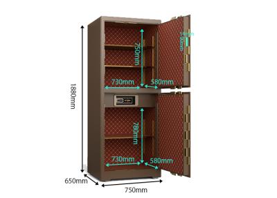 China H1880mm Commercial Cash Safe Fingerprint Lock and Alarm System for Secure Storage for sale