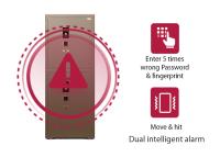 China H1880mm Commercial Cash Safe Fingerprint Lock and Alarm System for Secure Storage for sale
