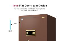 China Small Jewelry Watch Winder Safe Fireproof  Fingerprint  Double Alarm for sale