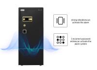China Biometric Fingerprint Lock Jewelry Watch Winder Safe	Anti Theft for Home Jewelry Money for sale