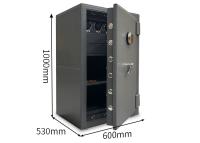 China Anti Theft Fireproof Jewelry Safe Leather-Covered Biometric Fingerprint Lock for sale