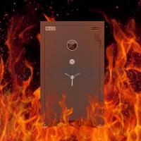 China H880mm Home Personal Storage Fireproof Safe Box Fingerprint Lock Anti Theft for sale