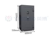 China 1200mm Biometric Fingerprint Lock Jewelry Watch Winder Safe Home Leather-Covered Fireproof for sale