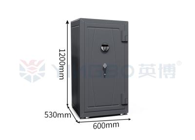 China 1200mm Biometric Fingerprint Lock Jewelry Watch Winder Safe Home Leather-Covered Fireproof for sale
