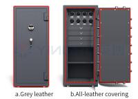 China Leather-Covered Heavy Duty Fireproof Jewelry Safe Watch Safe With Watch Winder for sale