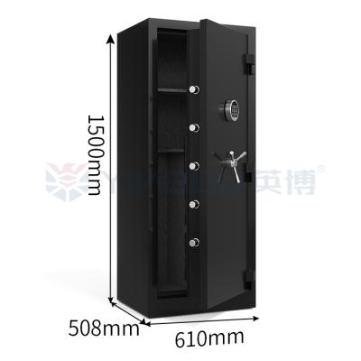 China Solid Steel Gun Safe Box Solid Steel Heavy Duty Fireproof Protection for sale