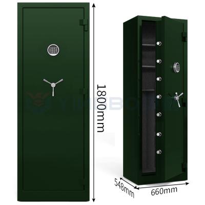 China Fire Prevention Green Gun Safe Box YB/GS-180 Smart LED Display For Secure Storage for sale