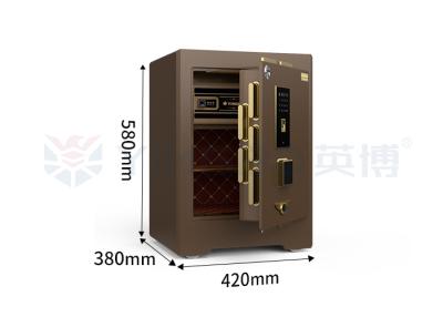 China H580mm Dual Alarm System Commercial Safe Box 3D Stereo Soft Leathe Digital Security for sale
