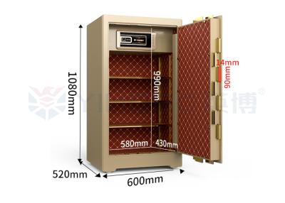 China H1080mm Commercial Safe Box Solid Steel Construction Bank Grade Safe for sale