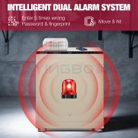 China Home Fingerprint Biometric Safe Box Smart Safe Box Night Table For Security for sale