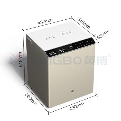 China Heavy Duty Security Box Smart Safe Box with Dual Alarm & Inductive Charging for sale