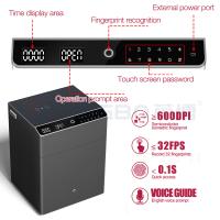 China Wireless Charging Smart Safe Box USB Furniture Safe Wooden Nightstand Safe for sale