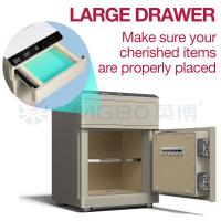 China Solid Steel Smart Safe Box Wireless Charging Nightstand Safe Hidden Safe Box for sale