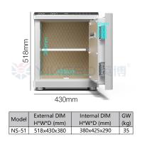 China Fingerprint Lock Smart Safe Box Hidden box Night table safe box Wireless Charging for sale