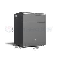 China Biometric Fingerprint Nightstand Safe Box, Solid Steel Construction for Home Security for sale