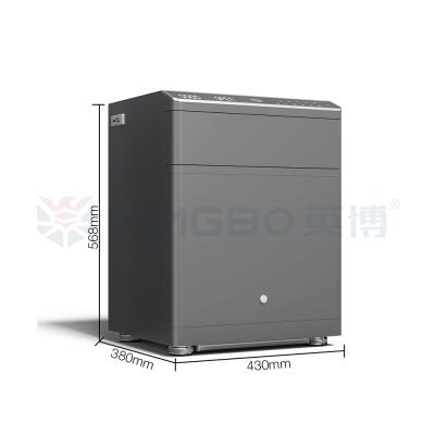 China Biometric Fingerprint Nightstand Safe Box, Solid Steel Construction for Home Security for sale