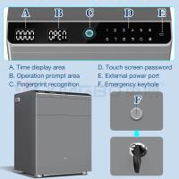 China Steel Safe Biometric Fingerprint Hidden Safe Box Night Table Safe Box For Home Use for sale