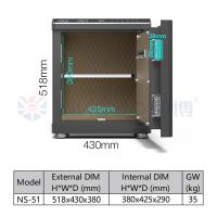China Solid Steel Smart Safe Box Motion-Activated Drawer Biometric Lock Dual Alarm for sale