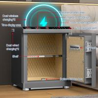 China Solid Steel Smart Safe Box Motion-Activated Drawer Biometric Lock Dual Alarm for sale