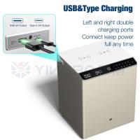 China Biometric Smart Safe Box Solid Steel Dual Alarm USB Port LED Lighting for sale