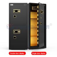 China 12mm Thick Steel Door Home Safe Box Adjustable Shelves Private Inner Lock Box for sale