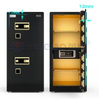 China Patented Double Rows Bolts Home Safe Box Double Door Dual Alarm for sale
