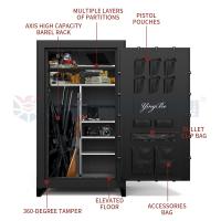 China High Security Gun Safe With Ammo Storage Big Storege Space UL Certification Gun Safes For Home for sale