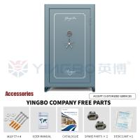 China Haze Blue Gun Safe Box 75 Minutes Fire Protection At 1400 °F 5‑Spoke Handle Design for sale