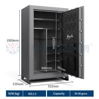 China Fireproof Gun Safe Box Cabinet 1400°F Fire Protection For Commerical Home for sale