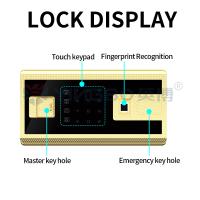 China With ISO&CE7RoHS&patented Home Safe Box Intelligent Dual Alarm System 7 Open Ways for sale
