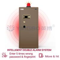 China Fingerprint And Password Lock Home Safe Box 12 mm Door Panel 1 mm Flat Door Seam Design for sale