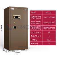 China Fingerprint And Password Lock Home Safe Box 12 mm Door Panel 1 mm Flat Door Seam Design for sale