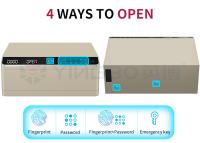China Fireproof Protection Built-In Jewelry Safe Box Touchscreen Password  Smart Control Panel for sale