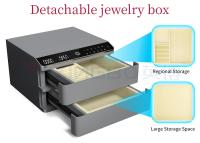 China Large Drawers With Compartments Jewelry Safe Box Three Standard Colors Fingerprint Unlock for sale