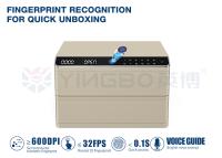 China Two-layer Drawer Jewelry Safe Box Intelligent Dual Alarm System Steel Bedside Table for sale