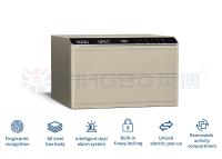 China Two-layer Drawer Jewelry Safe Box Intelligent Dual Alarm System Steel Bedside Table for sale