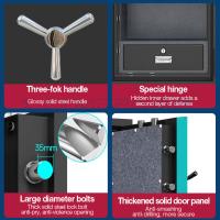 China Fingerprint Password Fire Proof Safe Box Factory Wholesale Fire-resistant Storage Cabinet for sale