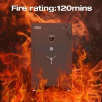 China Fingerprint Password Fire Proof Safe Box Factory Wholesale Fire-resistant Storage Cabinet for sale