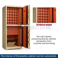 China Intelligent Luxury Jewelry Safe Cabinet Multi-Layer Storage Tray Home Security for sale