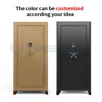 China Best Rated Home Jewelry Safe Box Watch Winder Customize Interior PU Leather Fireproof For Home for sale