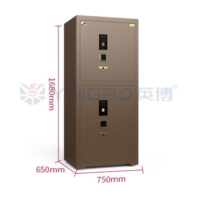China Double Compartment Jewelry Safe with Biometric Fingerprint Lock Anti-Pry Security for Home, Hotel & Bedroom for sale