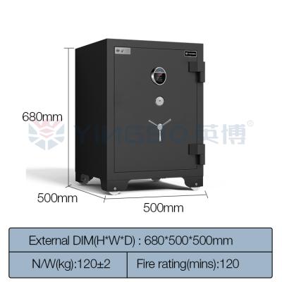 China Good Safe Box With Fingerprint Lock Durable Solid Steel Anti Theft Fire Proof Safe Box for sale