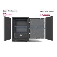 China Good Safe Box With Fingerprint Lock Solid Steel Anti Theft Fire Proof Safe Box 2 Hour Fireproof Safe for sale