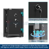 China Good Safe Box With Fingerprint Lock Solid Steel Anti Theft Fire Proof Safe Box 2 Hour Fireproof Safe for sale