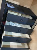China Smart Dual Alarm Solid Steel Jewelry Safe Box with Drawers and Touch Screen Lock for sale
