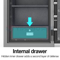 China Mechanical Lock Fireproof Storage Box Small Safe Box Fireproof Best Fire Proof Safes For Home for sale