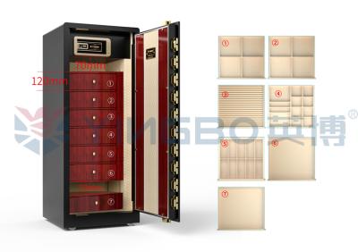 China Electronic Jewelry Safe Box With Biometric Fingerprint Lock For Retailers Distributors for sale