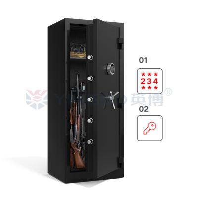 China Large Gun Secure Box Gun Safe Box Protect Firearms Fire Resistant Anti Pry Safe Box for sale